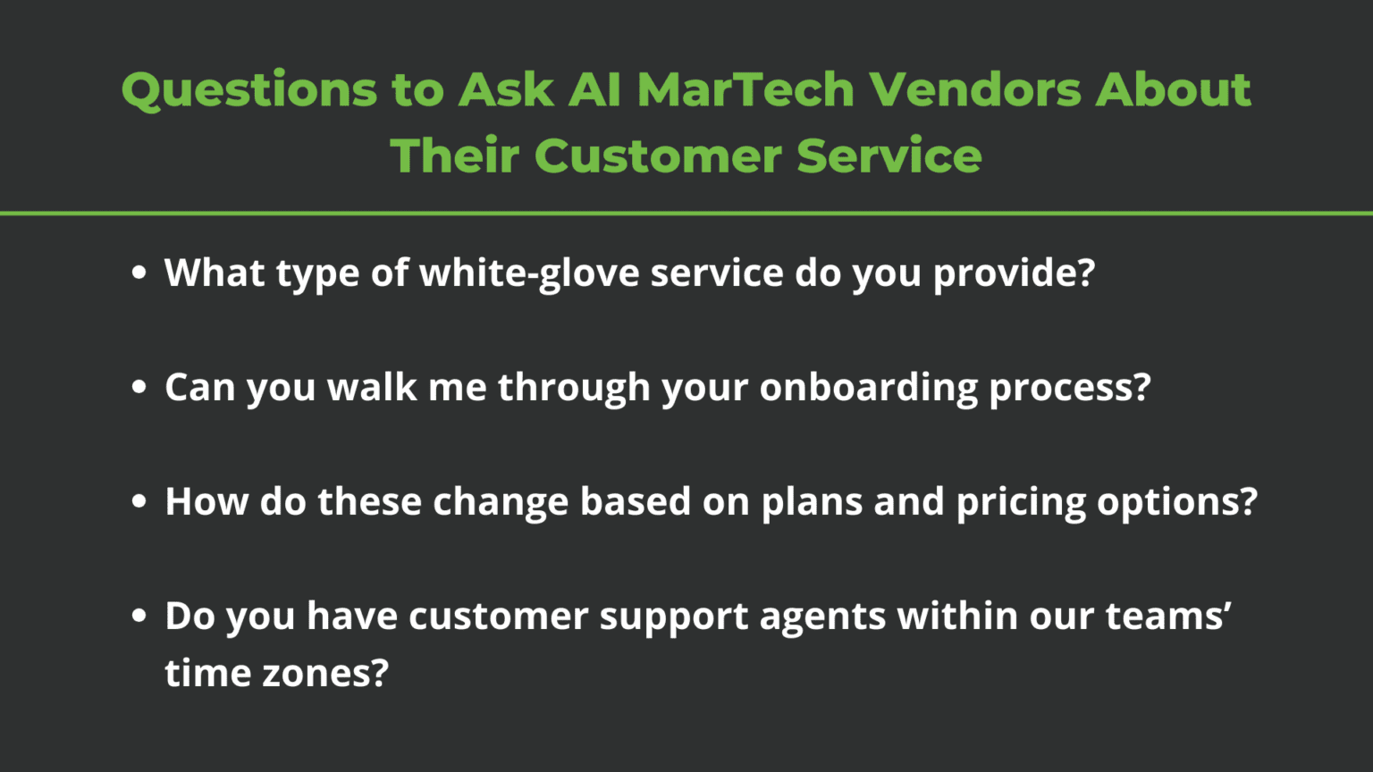 10 Essential Questions to Ask MarTech Vendors About Their Investment in AI