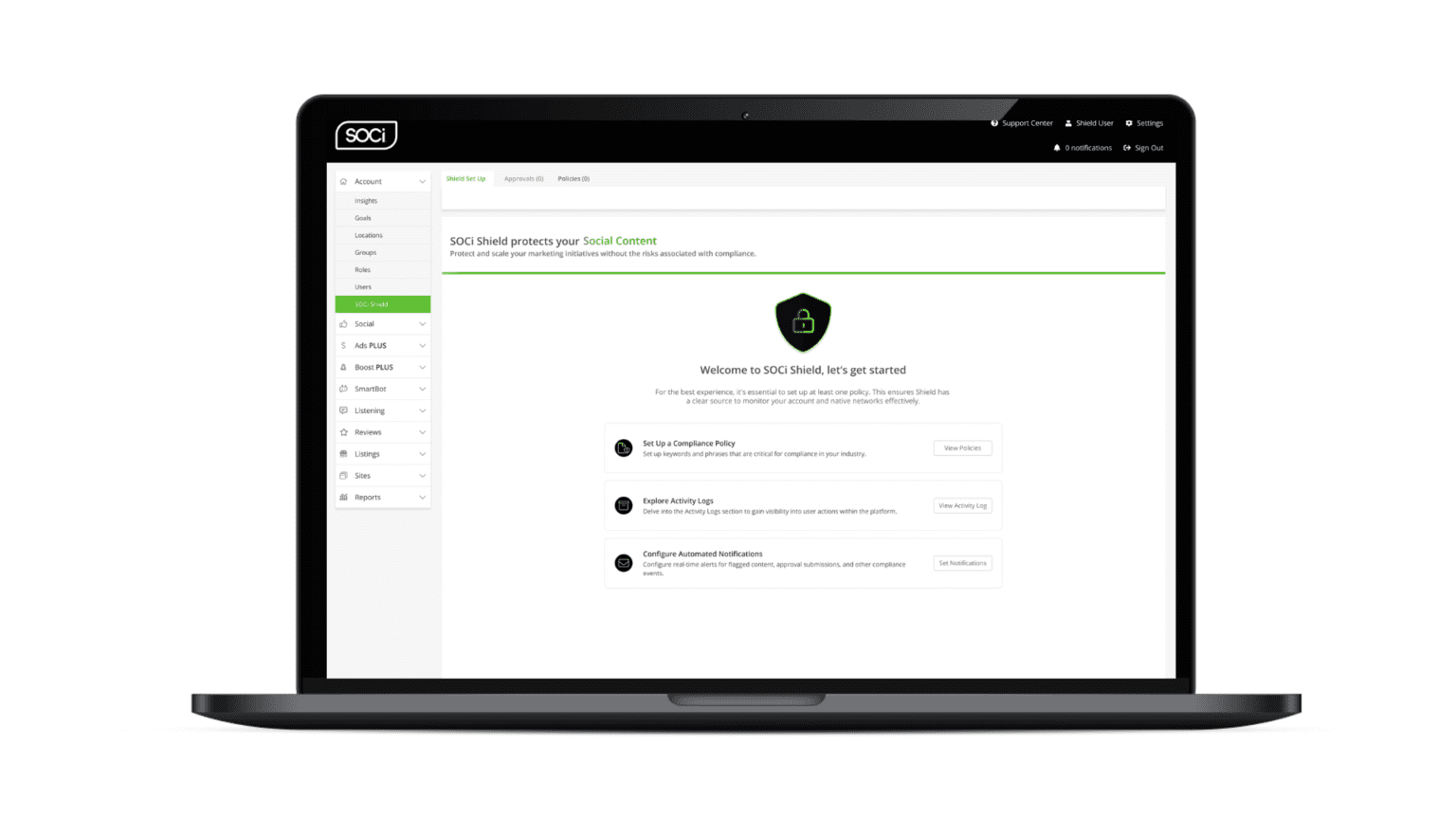 Ensure Compliance & Marketing Success With SOCi Shield